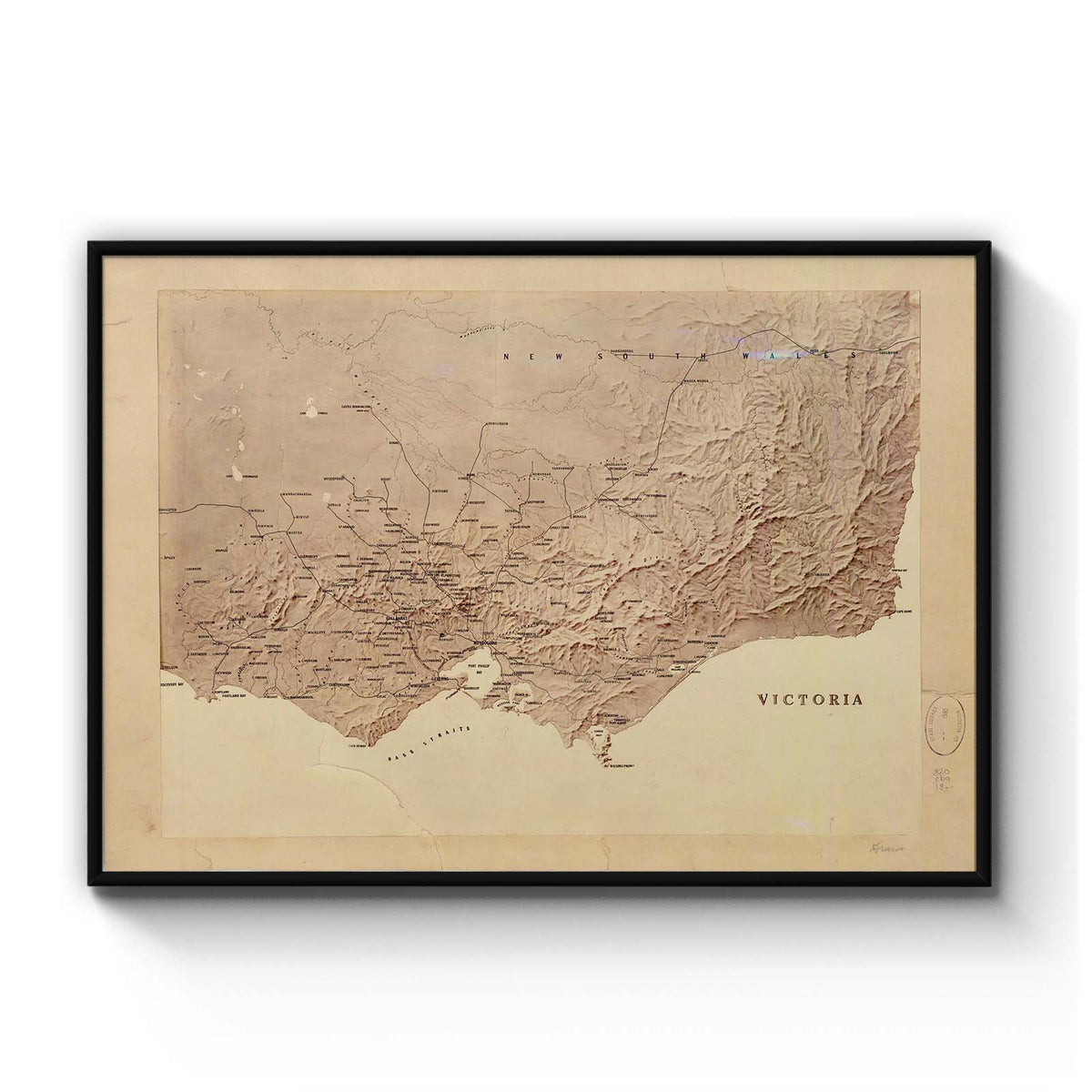 Map of Victoria, Australia #92 (185-?) – Vintage Maps