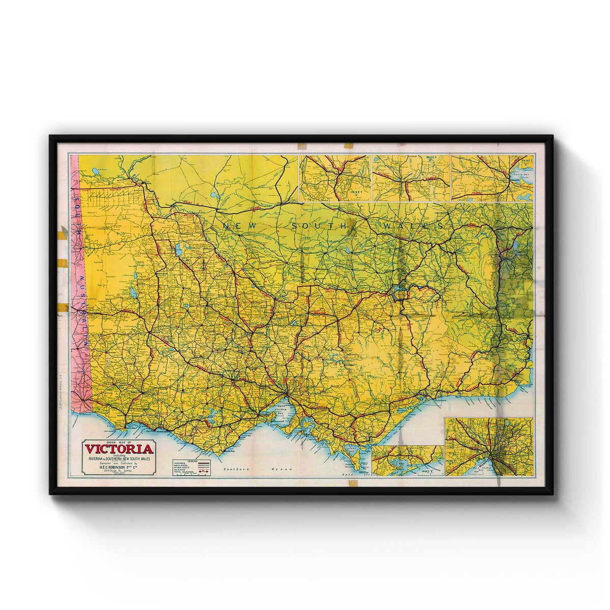 Map of Victoria, Australia #25 (1948?) – Vintage Maps