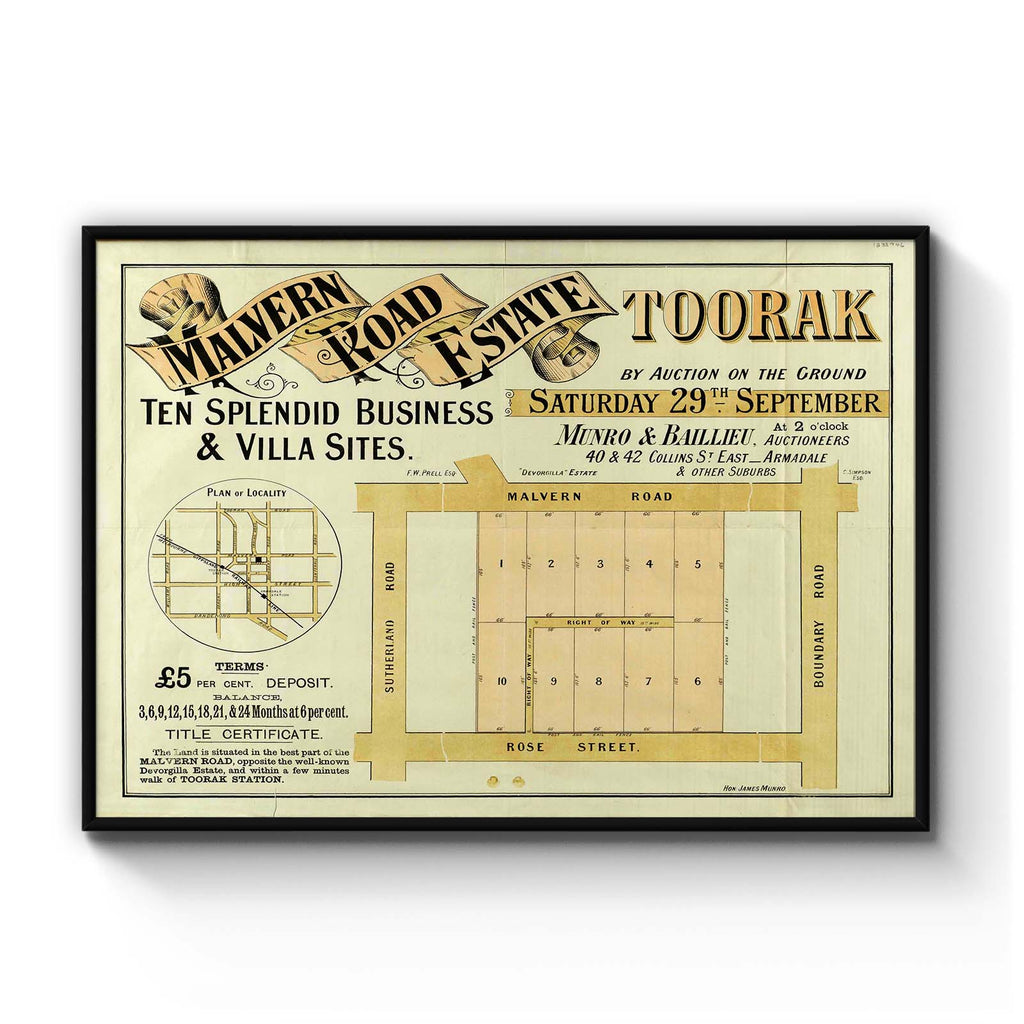 Toorak, Victoria Vintage Maps