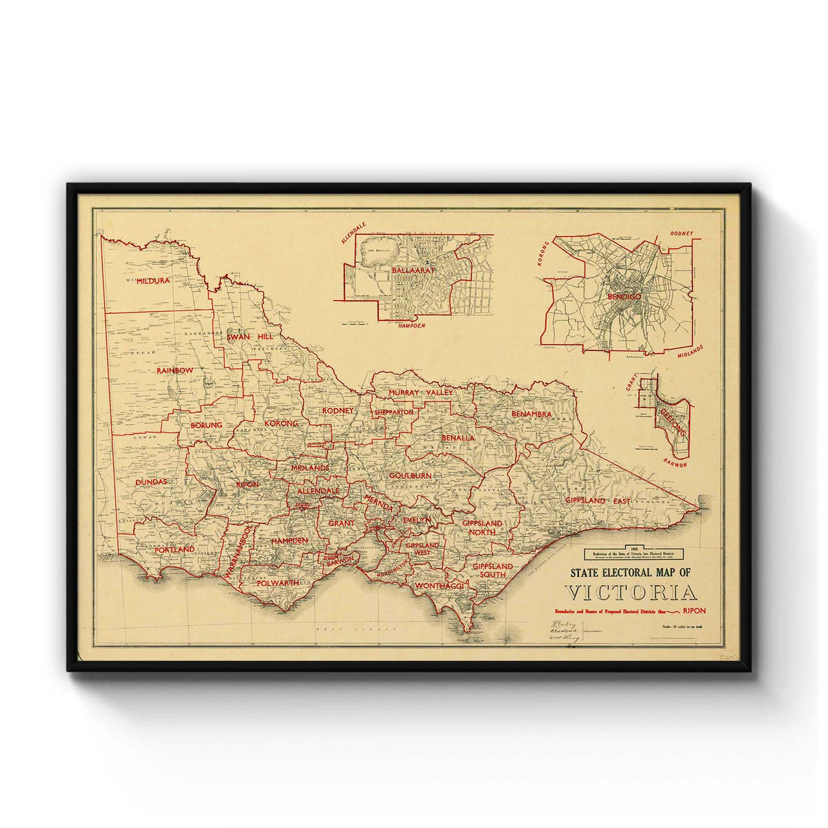 Map of Victoria, Australia #24 (1945) – Vintage Maps