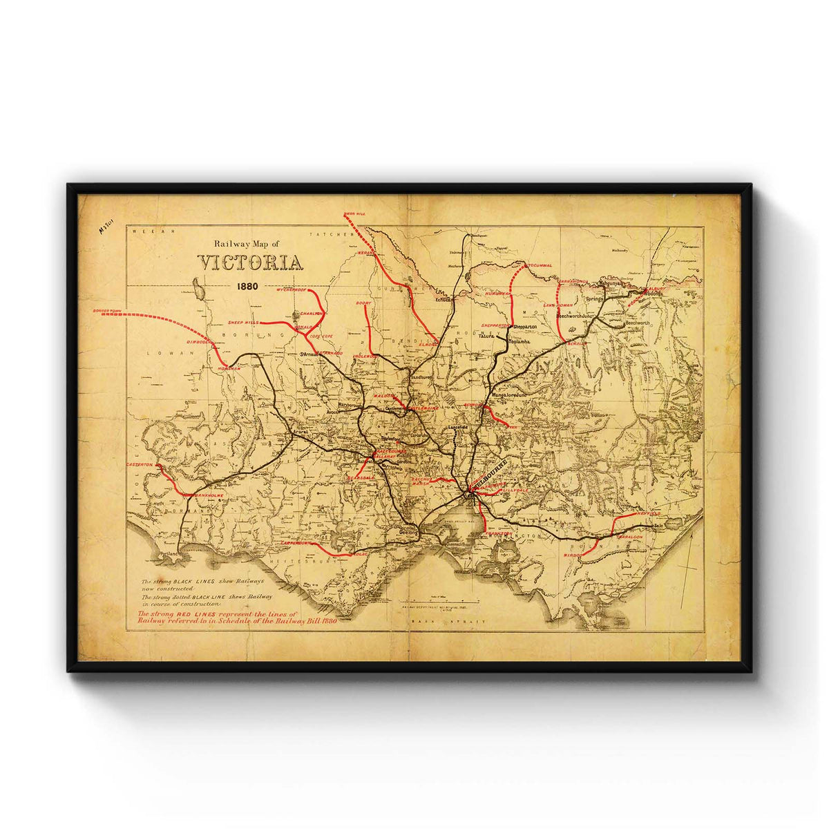 Map of Victoria, Australia #50 (1880) – Vintage Maps