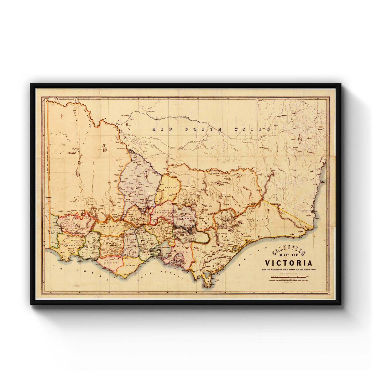 Map of Victoria, Australia #70 (1865) – Vintage Maps