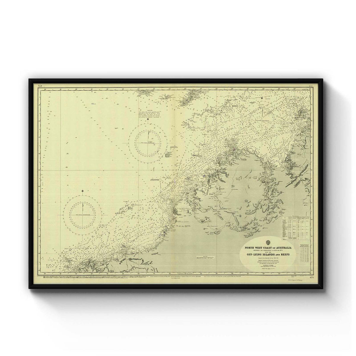 Map of North West Coast of Australia (1880) – Vintage Maps