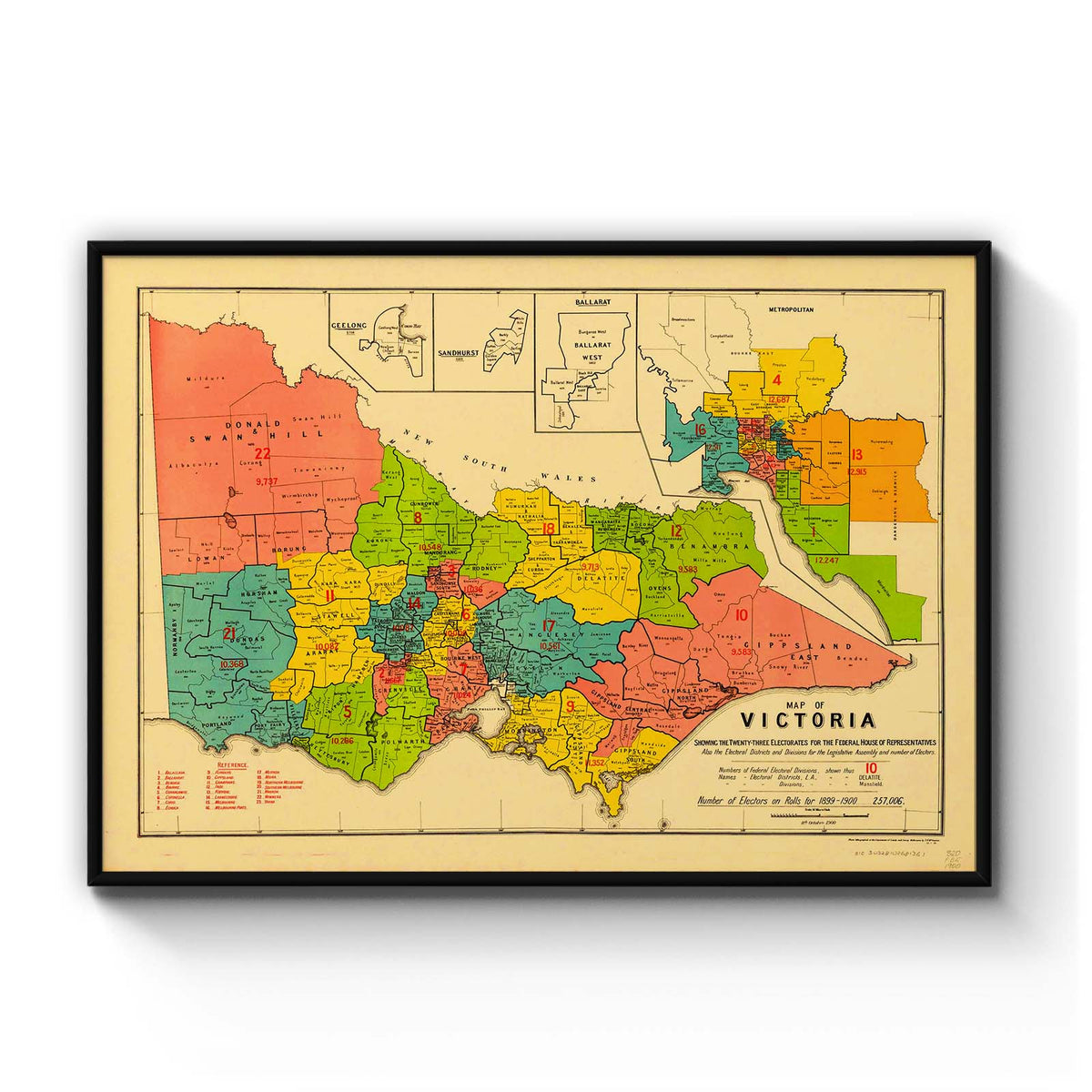 Map of Victoria, Australia #29 (1900) – Vintage Maps