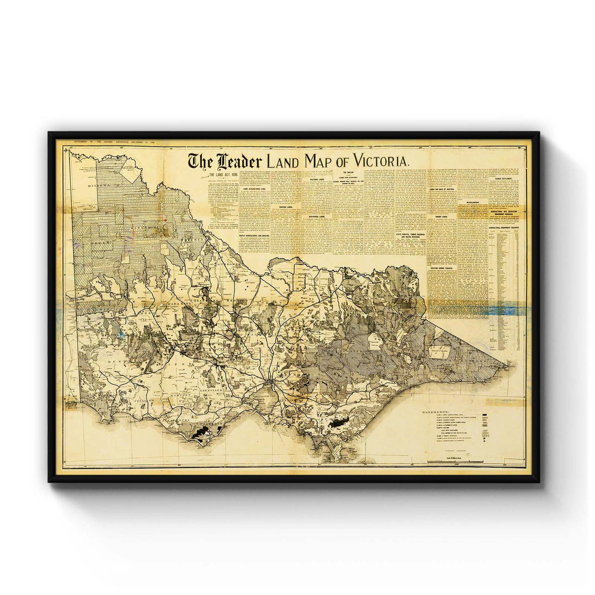 Map of Victoria, Australia #30 (1898) – Vintage Maps