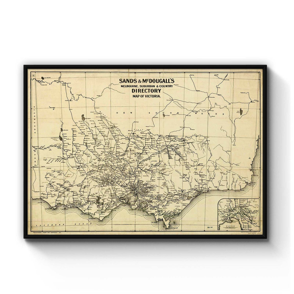 Map of Victoria, Australia #2 (1901?) – Vintage Maps