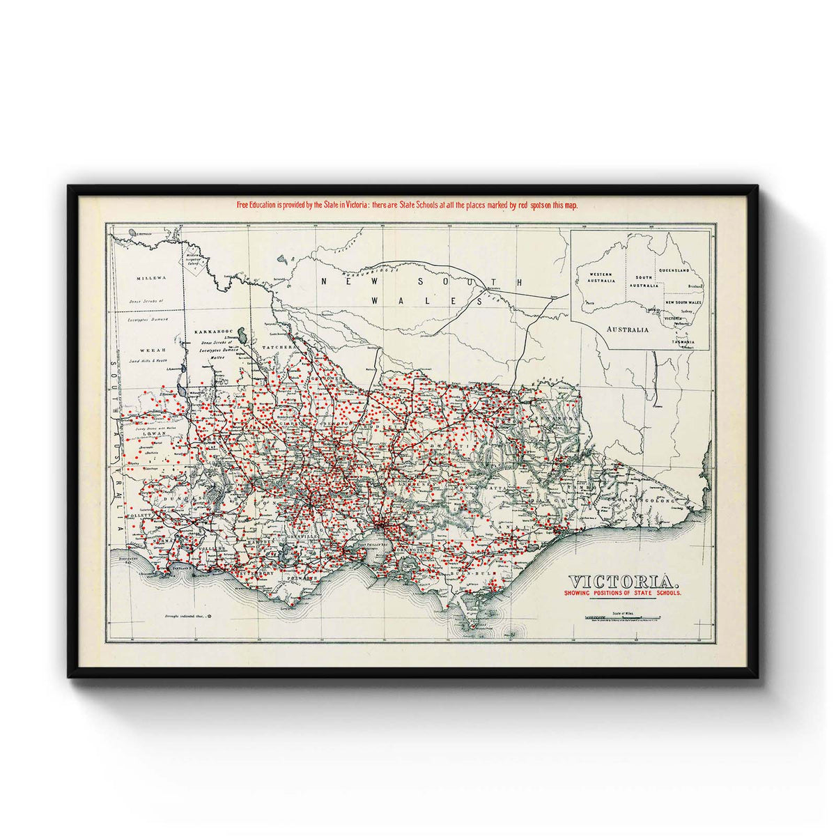 Map of Victoria, Australia #37 (1892) – Vintage Maps