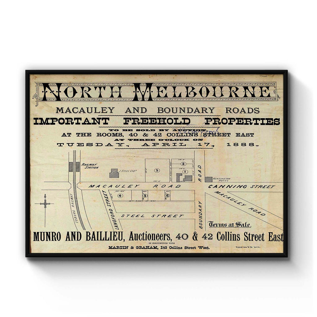 North Melbourne, Victoria Vintage Maps
