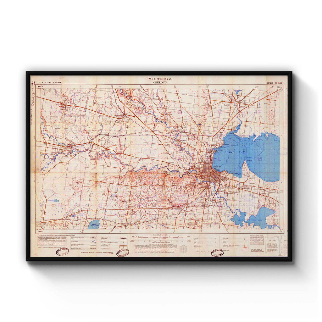 Inverleigh, Victoria Vintage Maps