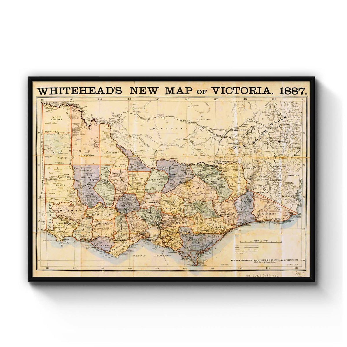 Map of Victoria, Australia #47 (1887) – Vintage Maps