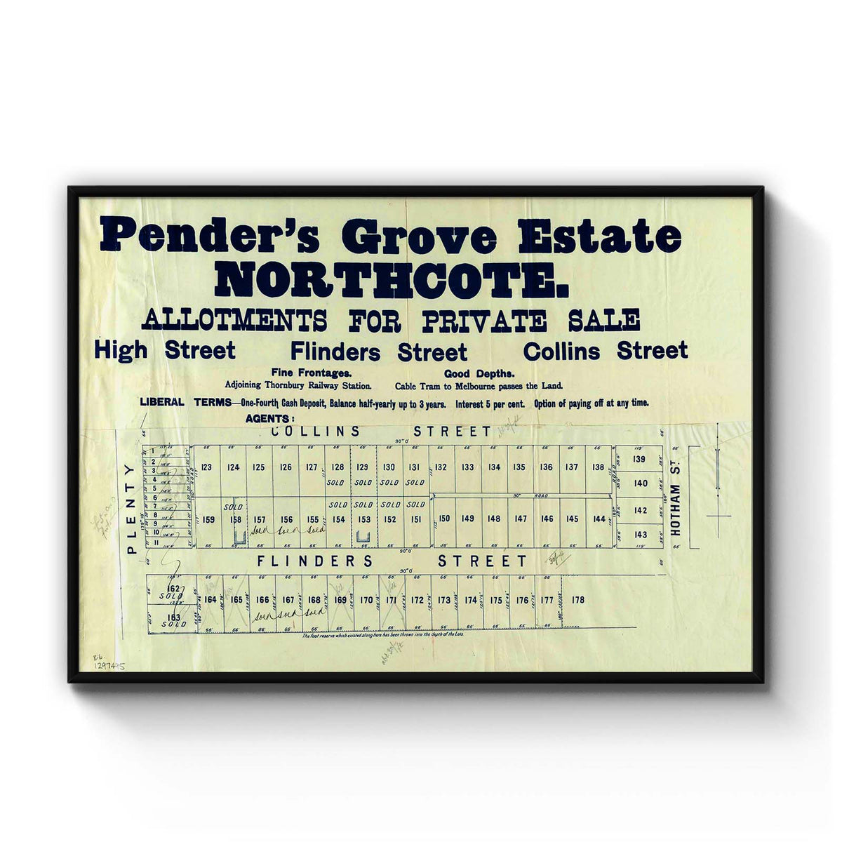 Northcote, Victoria Australia Vintage Map #23 (1887) – Vintage Maps