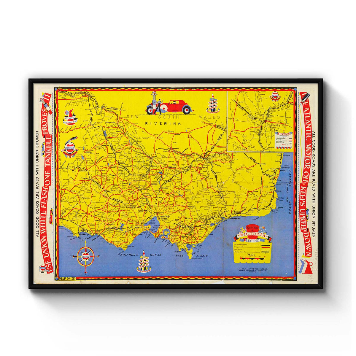 Map of Victoria, Australia #17 (1933?) – Vintage Maps