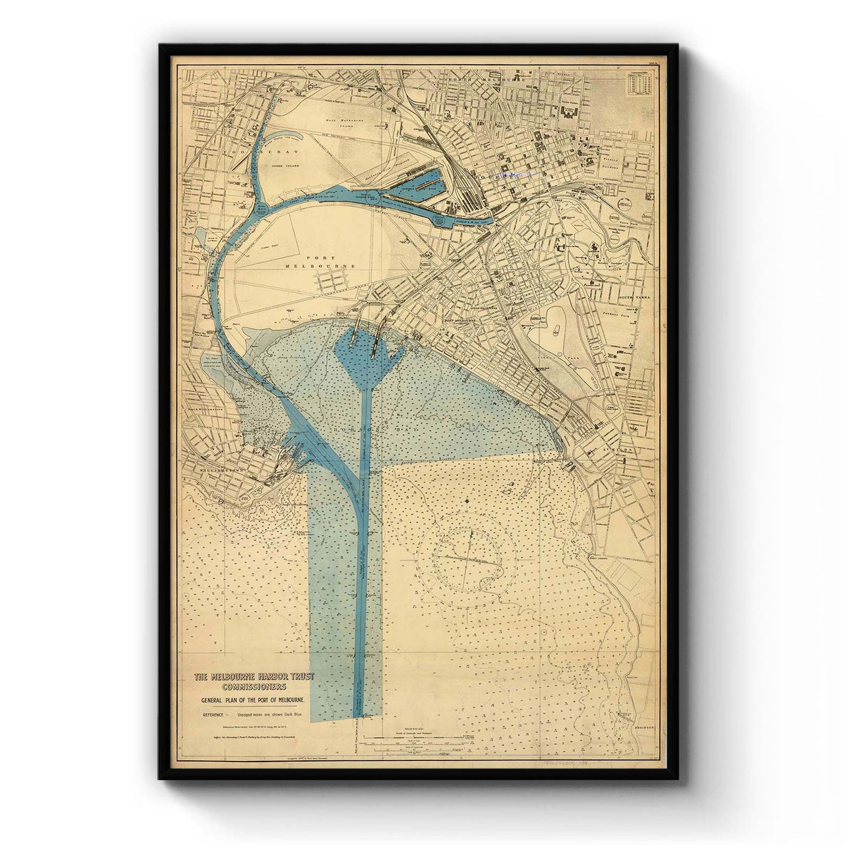 Map of the Port of Melbourne (1930) – Vintage Maps