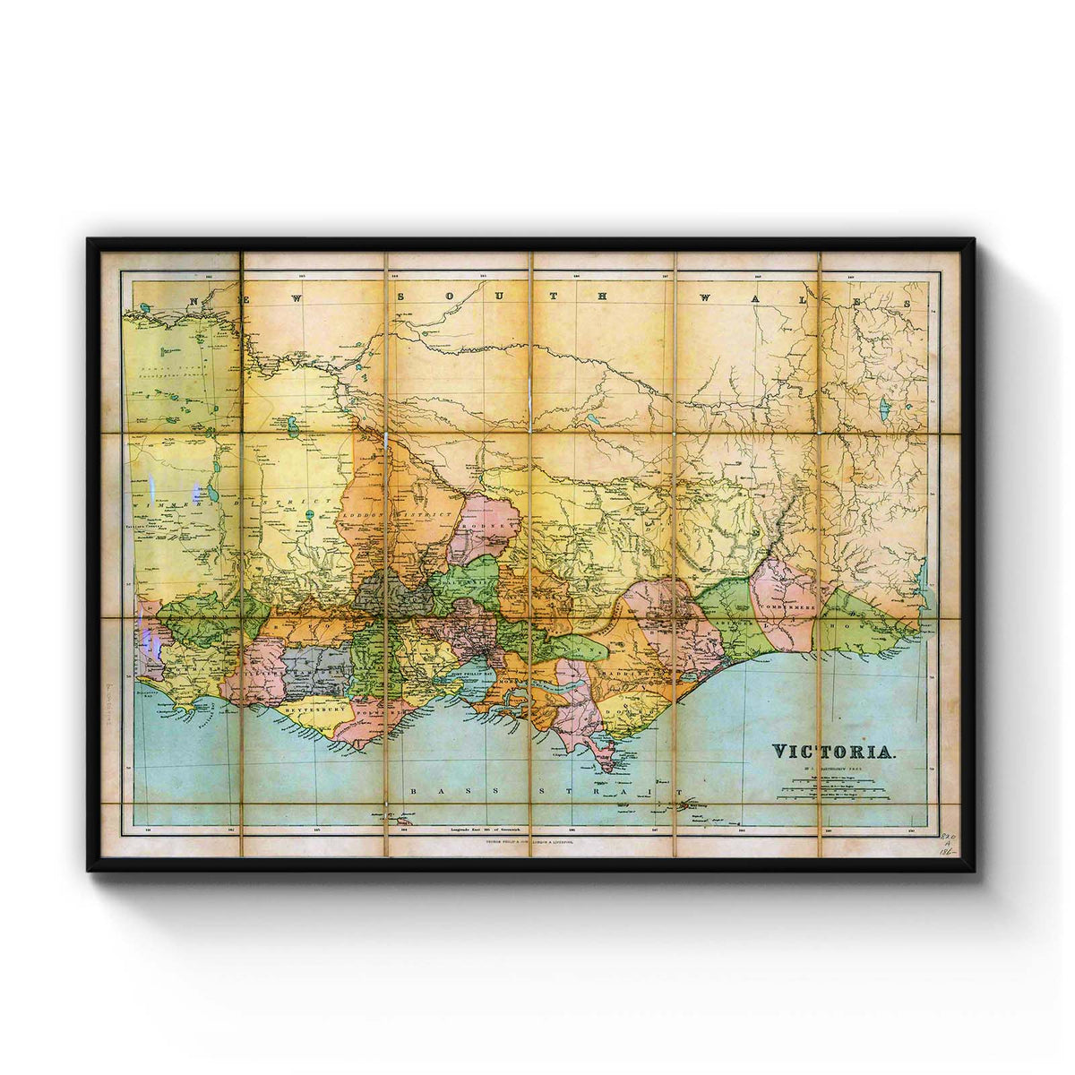 Map of Victoria, Australia #68 (1866?) – Vintage Maps