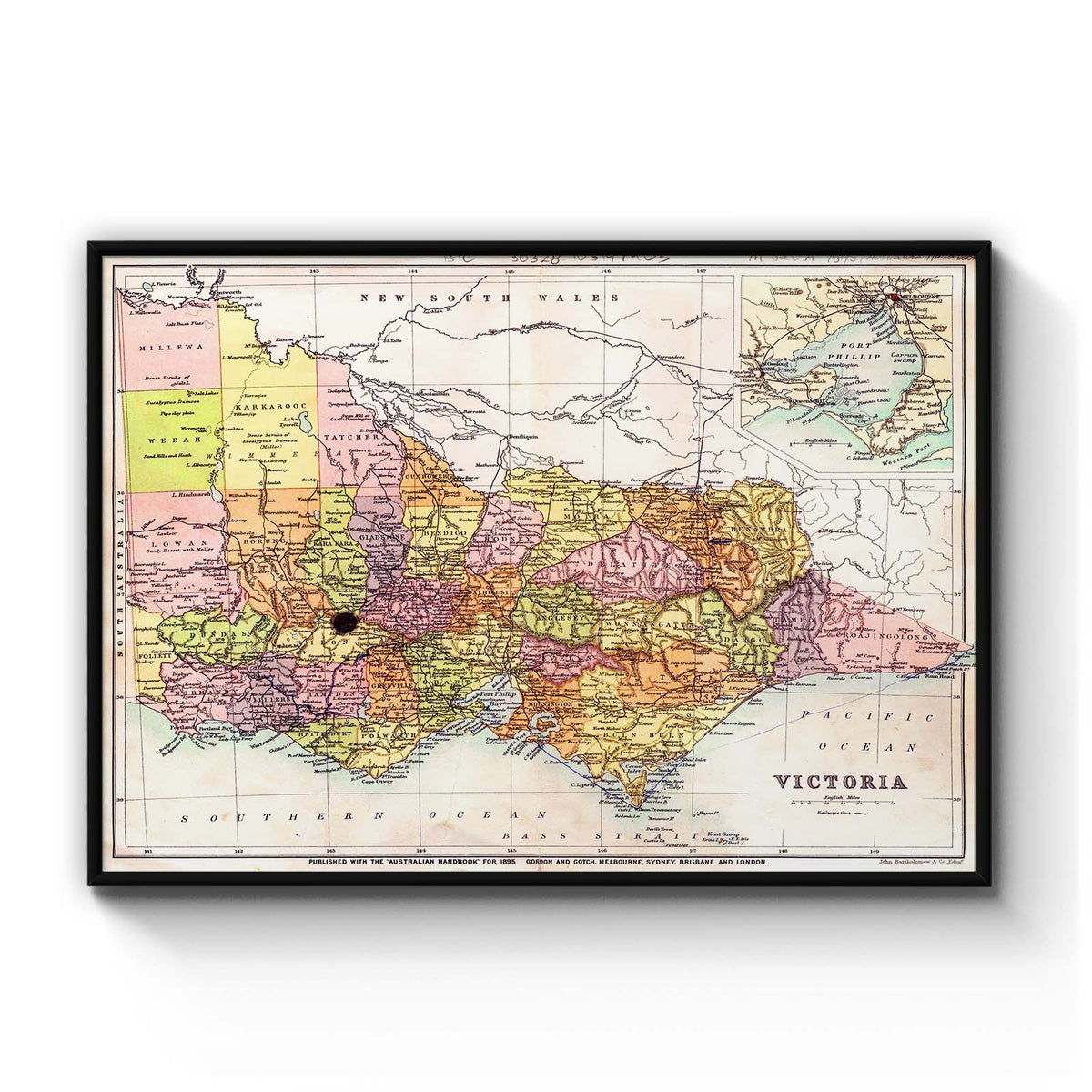 Map of Victoria, Australia #33 (1895) – Vintage Maps