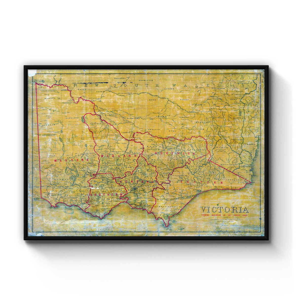 Map of Victoria, Australia #57 (1876) – Vintage Maps
