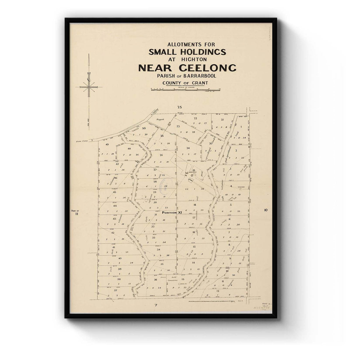 Map of Highton near Geelong (1914) – Vintage Maps