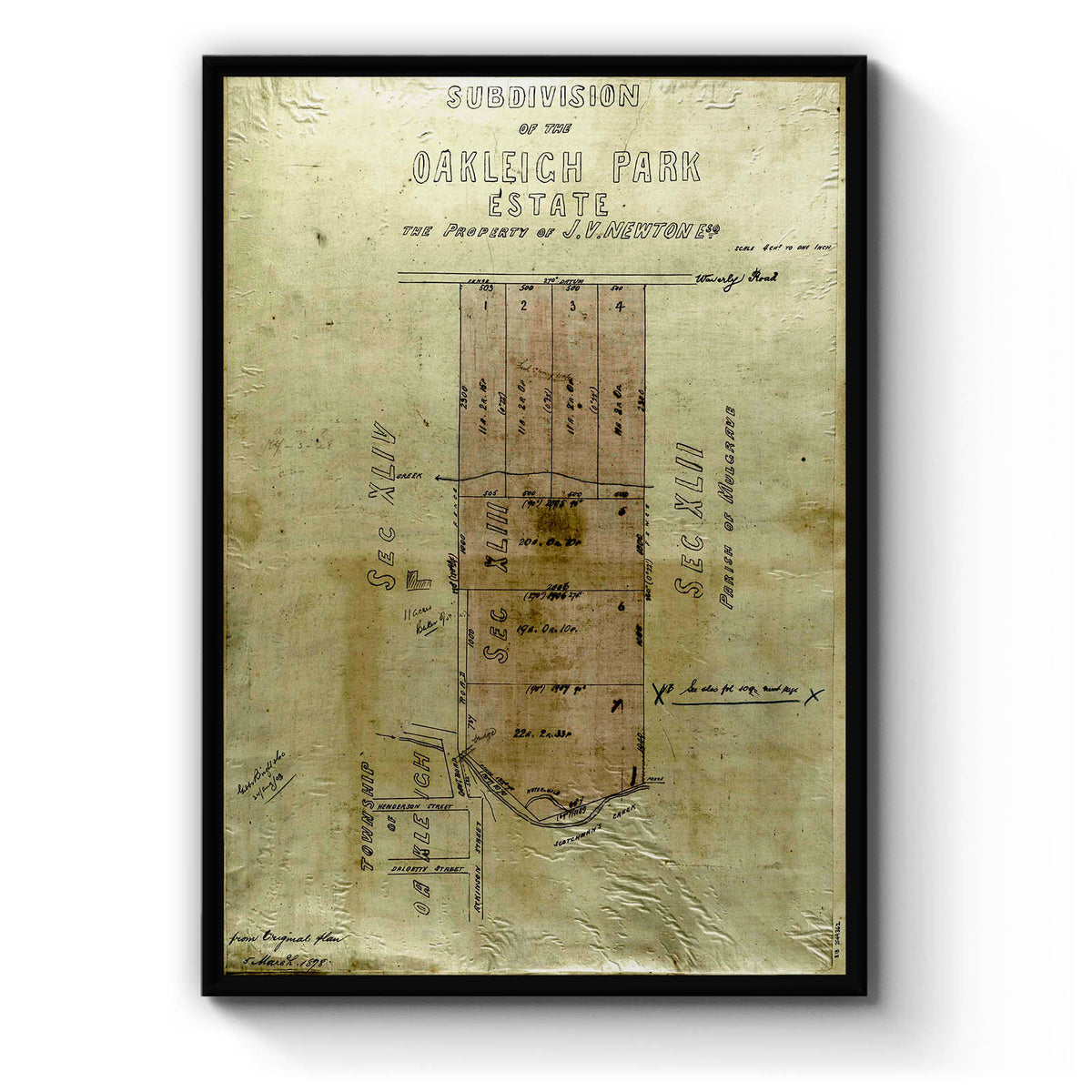 Oakleigh, Victoria Australia Vintage Map #27 (1878) – Vintage Maps