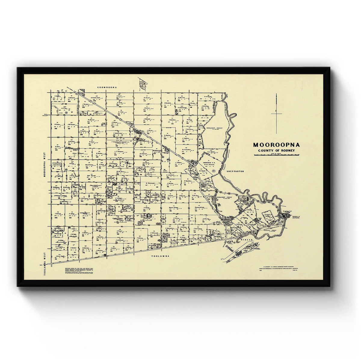 Shepparton, Victoria Australia Vintage Map #8 (1959) – Vintage Maps