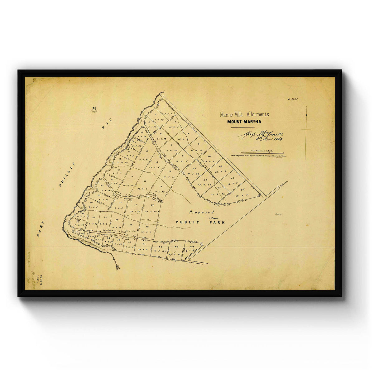 Mount Martha, Victoria Australia Vintage Map #8 (1866) – Vintage Maps