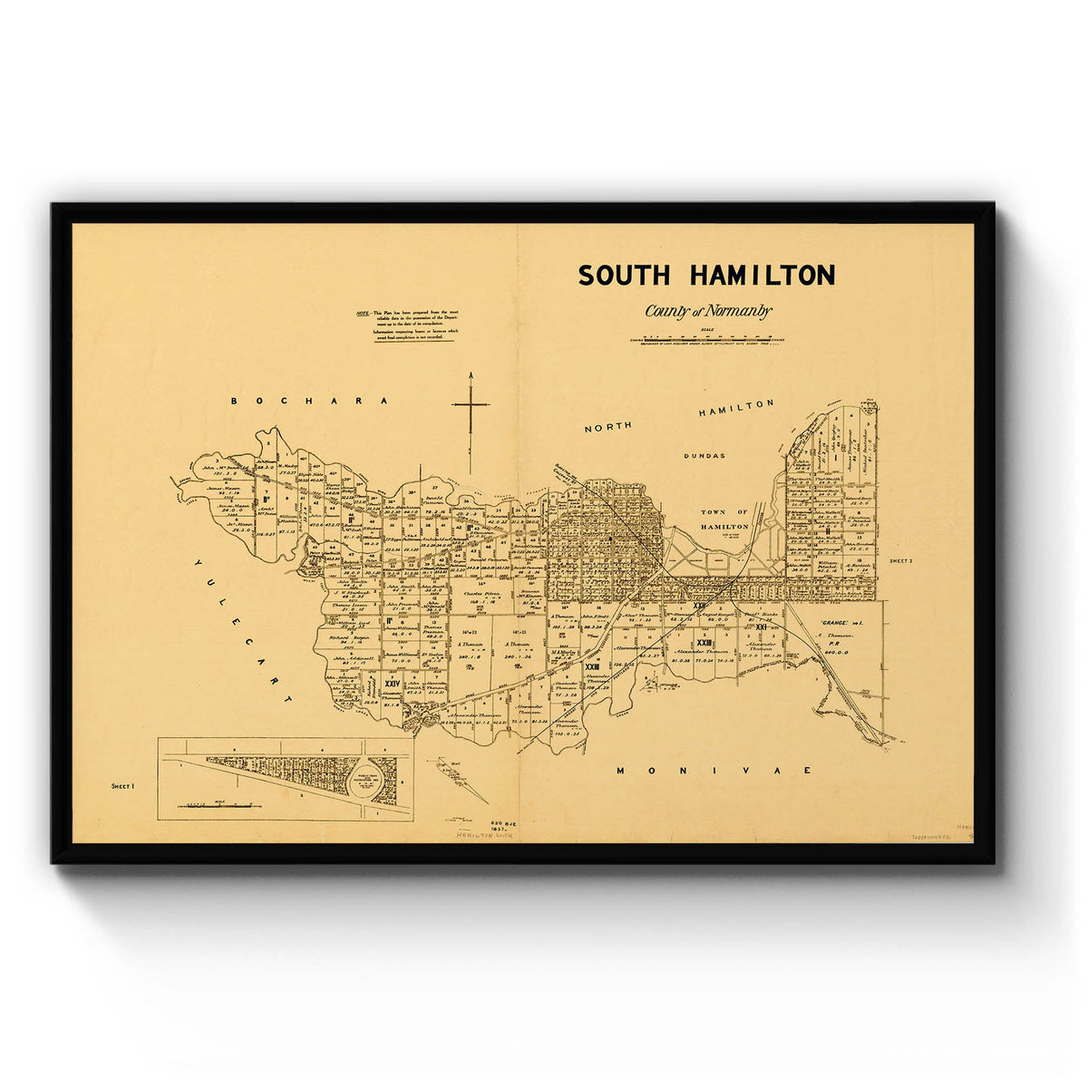 Hamilton, Victoria Australia Vintage Map #7 (1932) – Vintage Maps