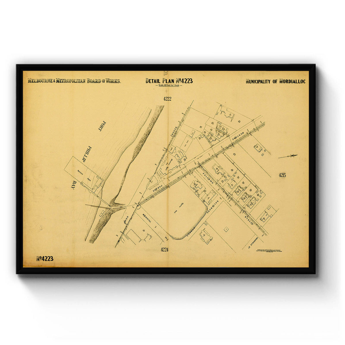 Mordialloc, Victoria Australia Vintage Map #100 (1940) – Vintage Maps