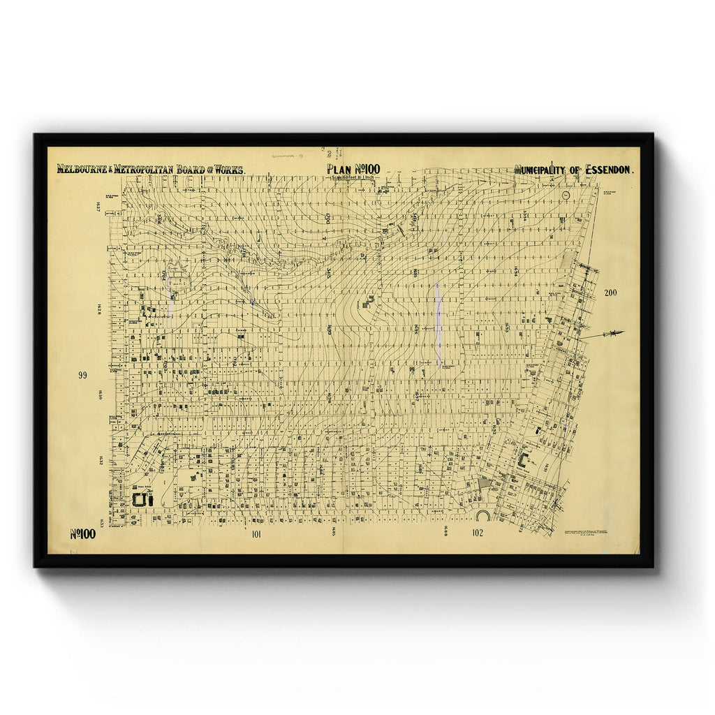 Essendon, Victoria Vintage Maps
