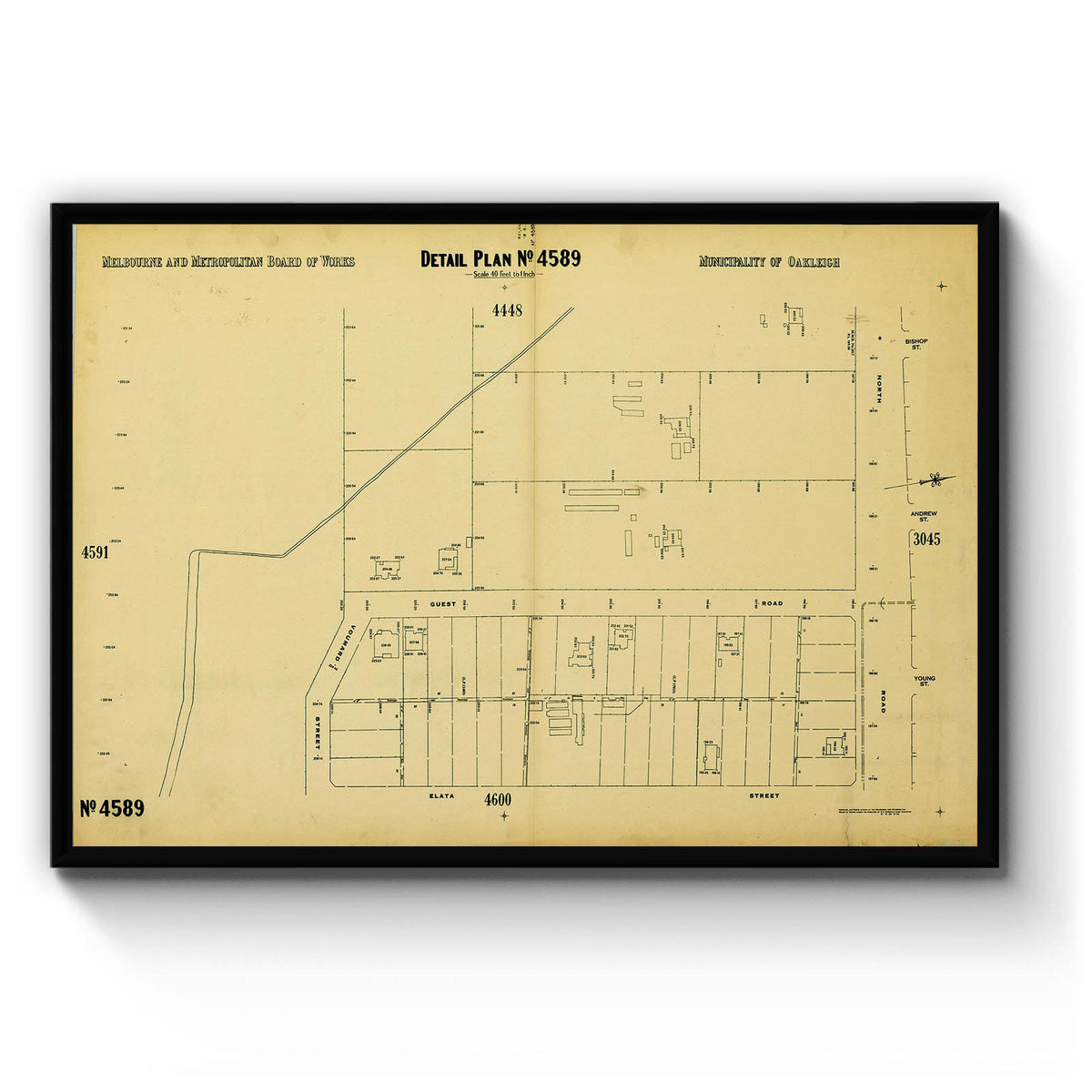 Oakleigh, Victoria Australia Vintage Map #42 (1940) – Vintage Maps