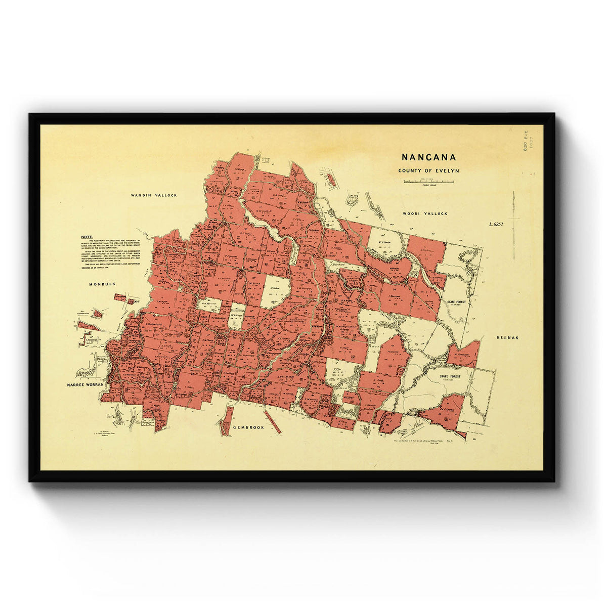 Macclesfield, Victoria Australia Vintage Map #1 (1946) – Vintage Maps