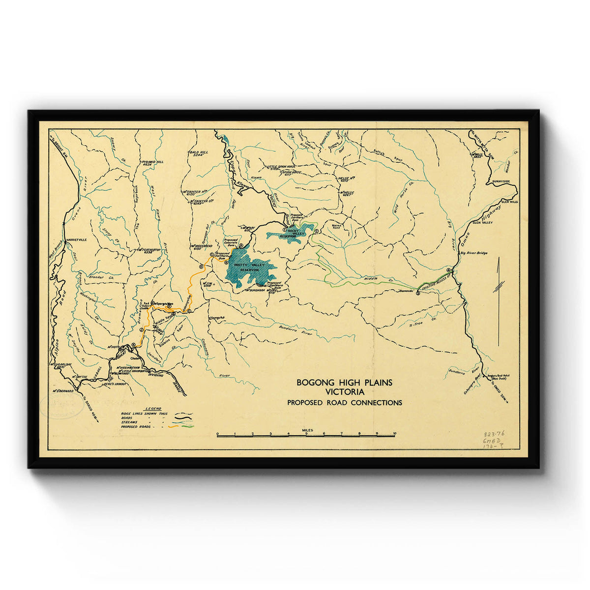 Bogong, Victoria Australia Vintage Map #2 (194-?) – Vintage Maps