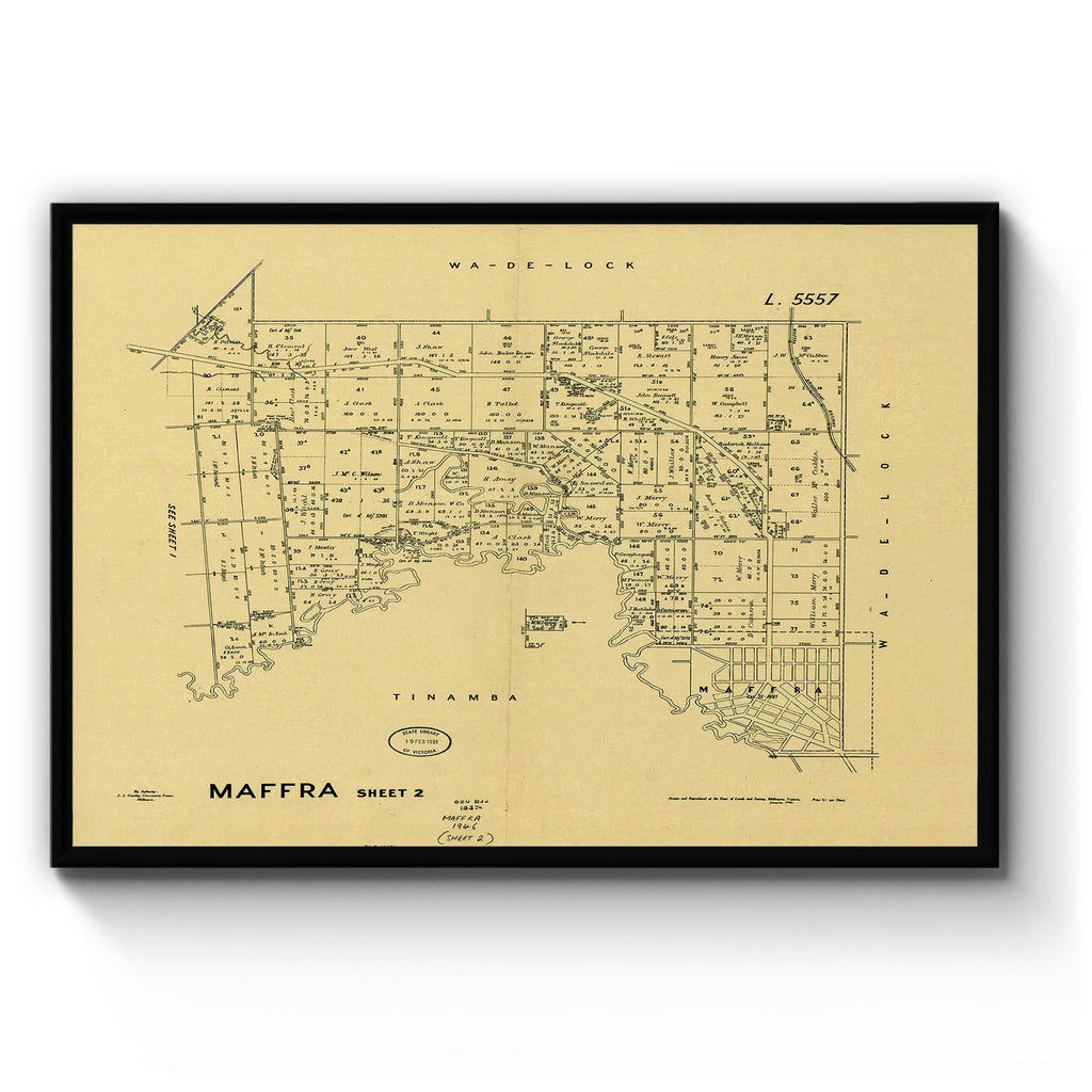 Maffra, Victoria Vintage Maps