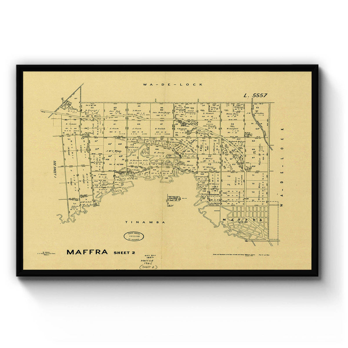 Maffra, Victoria Australia Vintage Map #3b (1946) – Vintage Maps