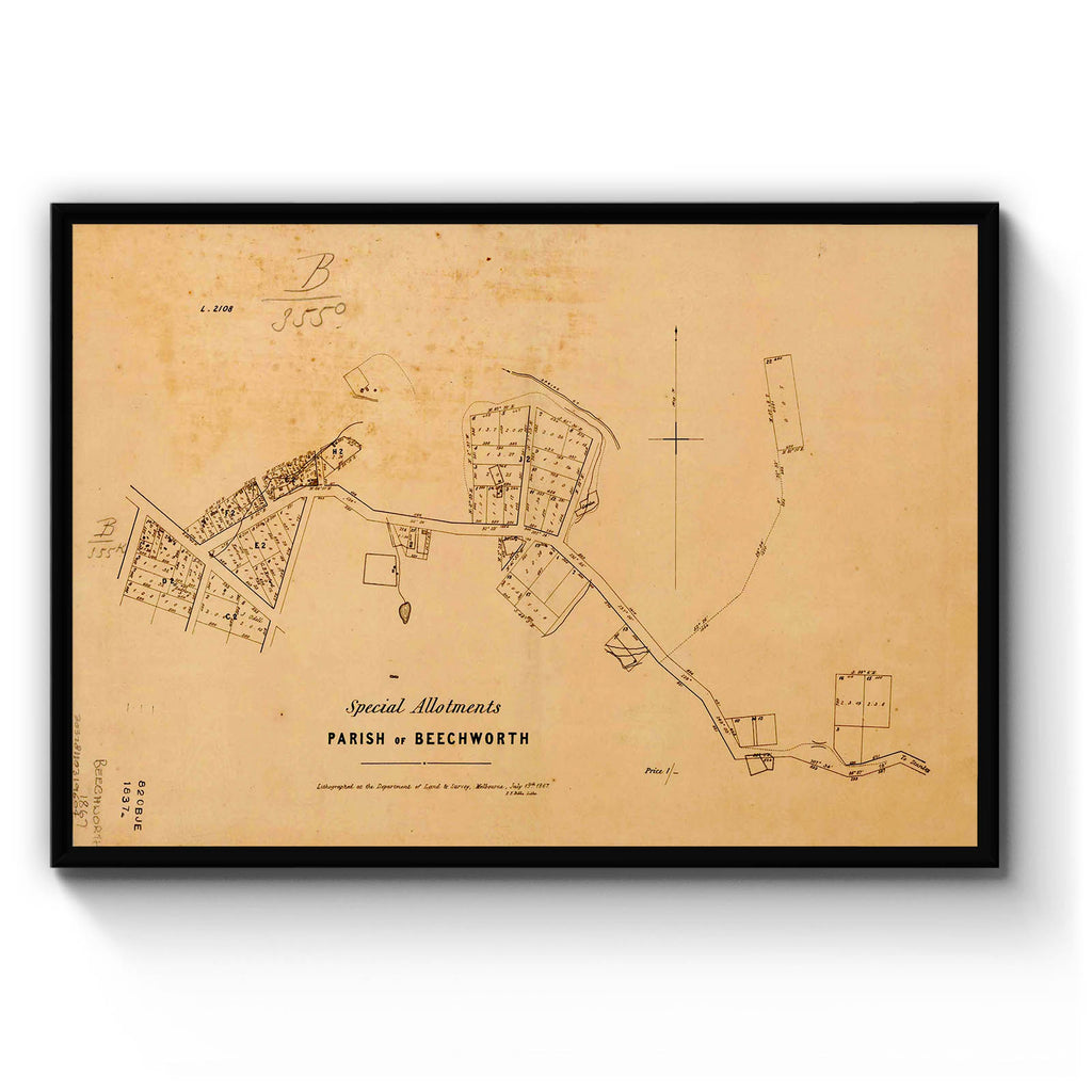 Beechworth, Victoria Vintage Maps
