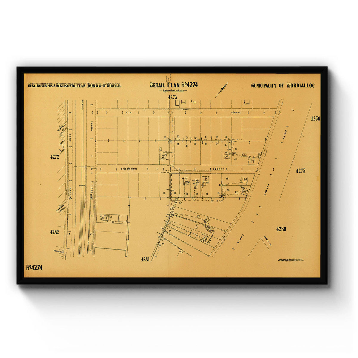 Mordialloc, Victoria Australia Vintage Map #74 (1940) – Vintage Maps