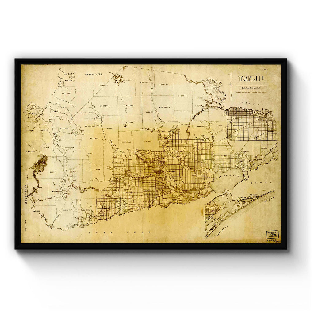 Sale, Victoria Vintage Maps