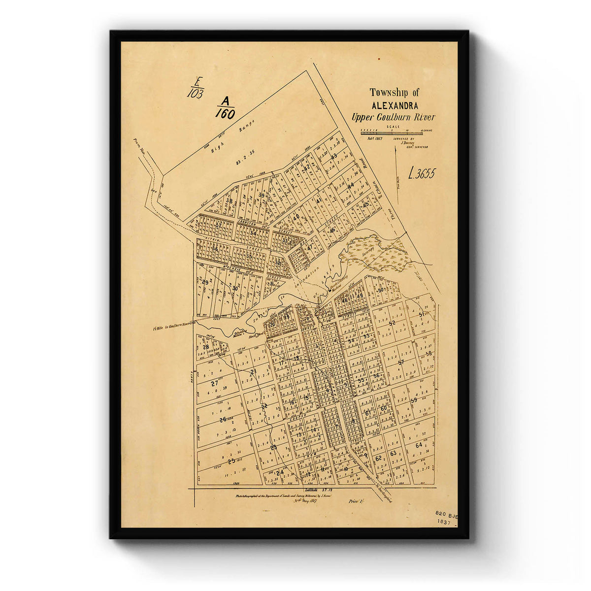 Alexandra, Victoria Australia Vintage Map #6 (1867) – Vintage Maps
