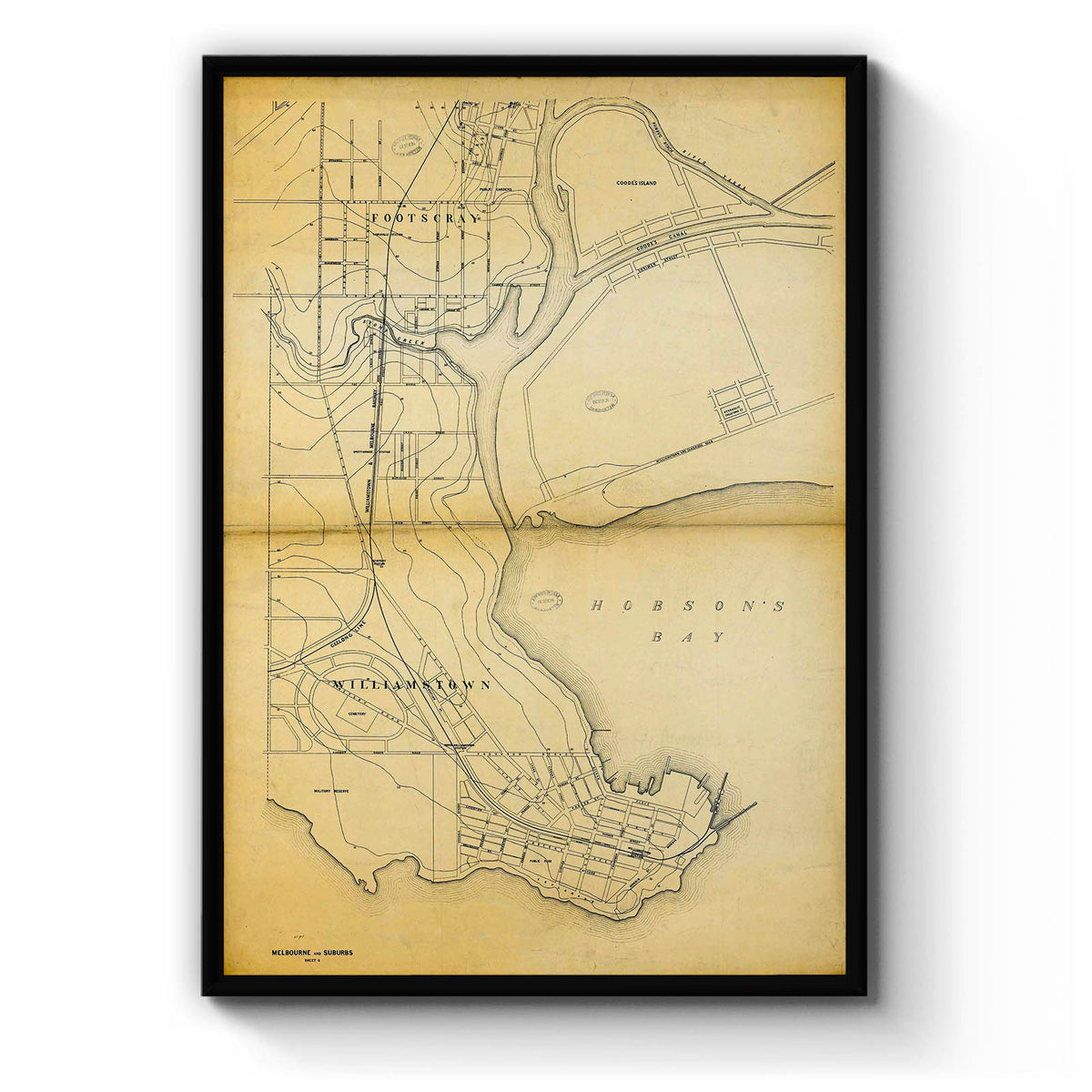 Williamstown, Victoria Australia Vintage Map #30 (1890) – Vintage Maps