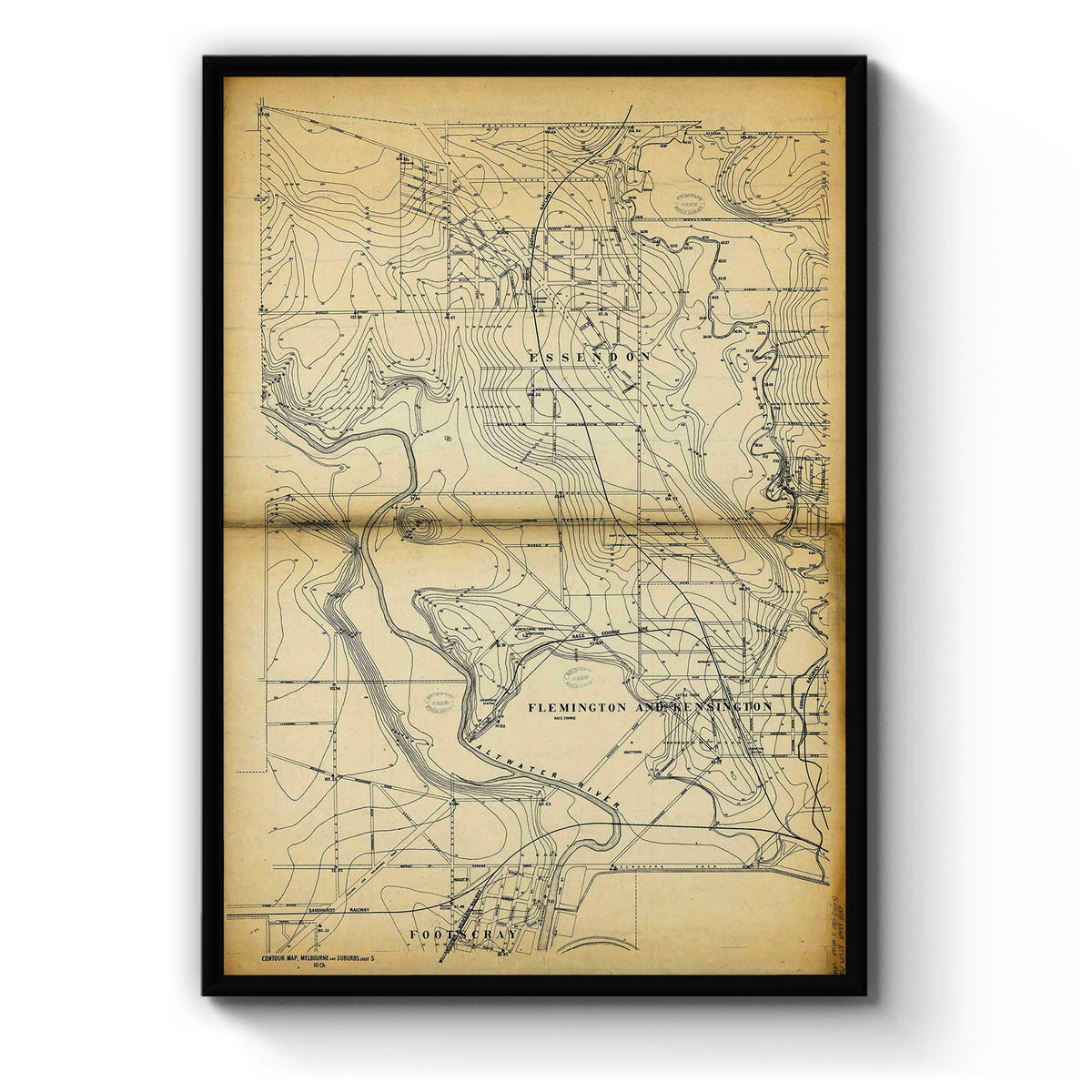 Essendon, Victoria Australia Vintage Map #7 (1890) – Vintage Maps