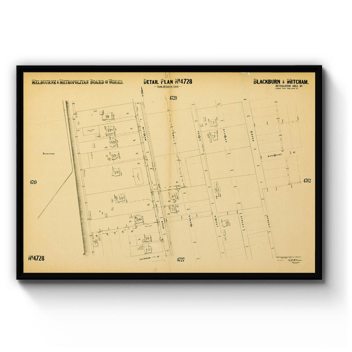 Blackburn, Victoria Australia Vintage Map #25 (1938) – Vintage Maps