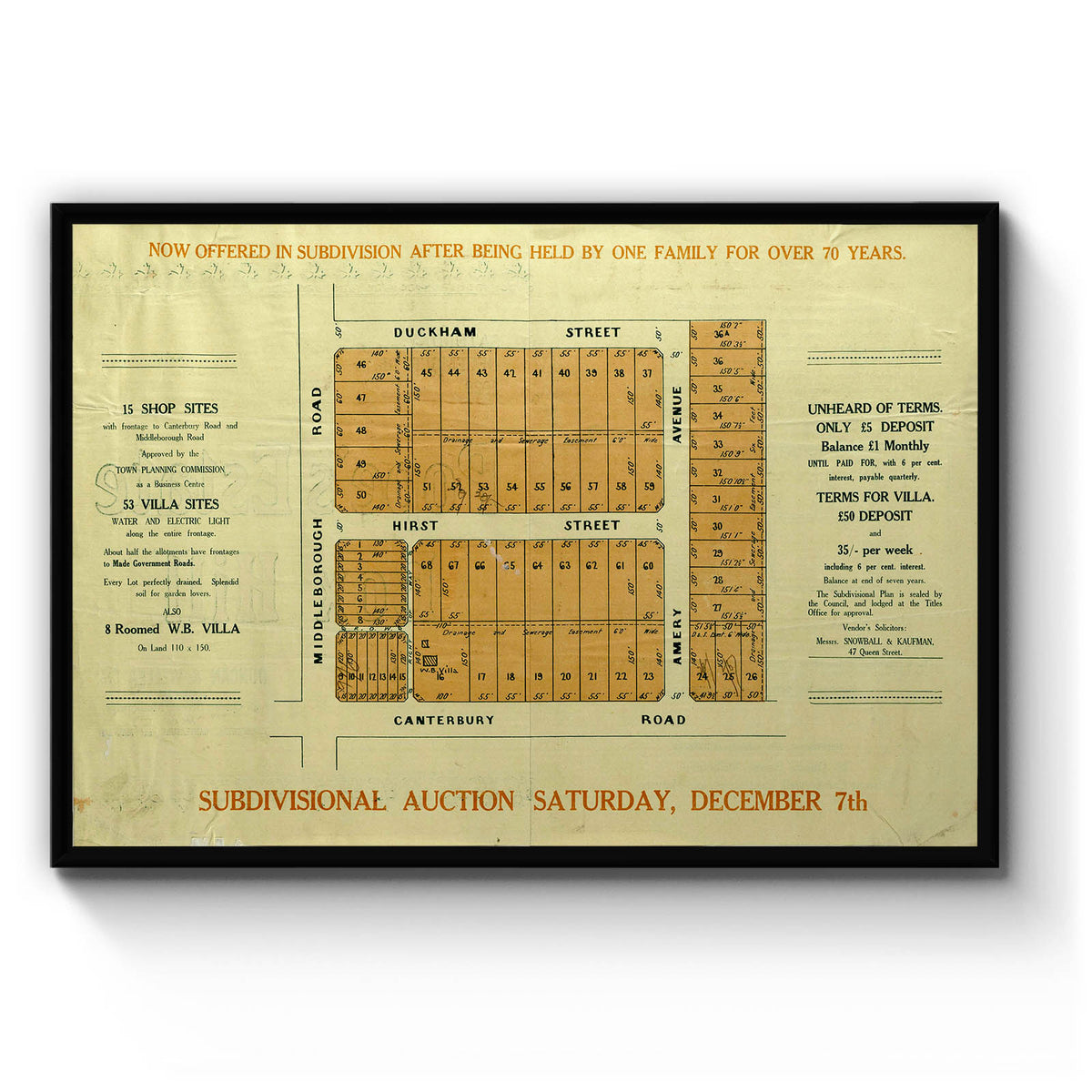 Blackburn, Victoria Australia Vintage Map #42 (1929) – Vintage Maps