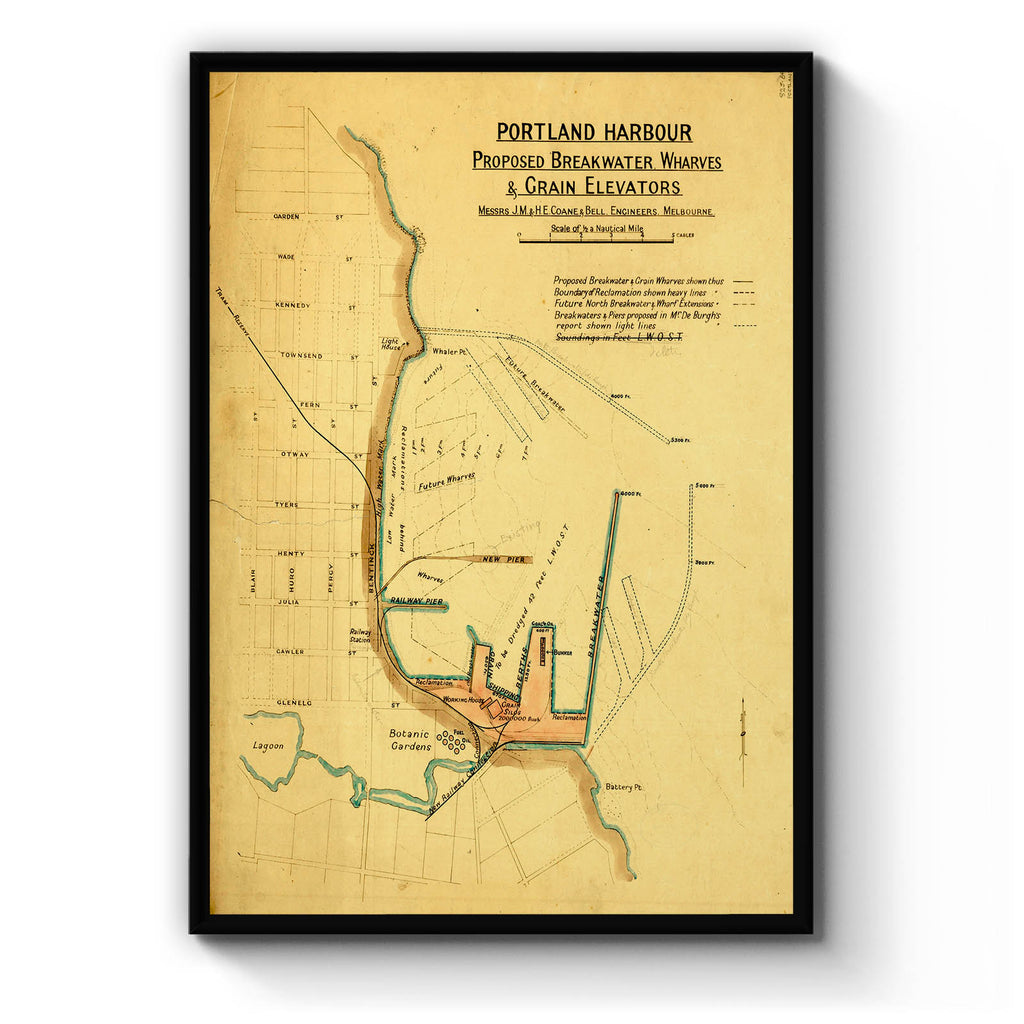 Portland, Victoria Vintage Maps