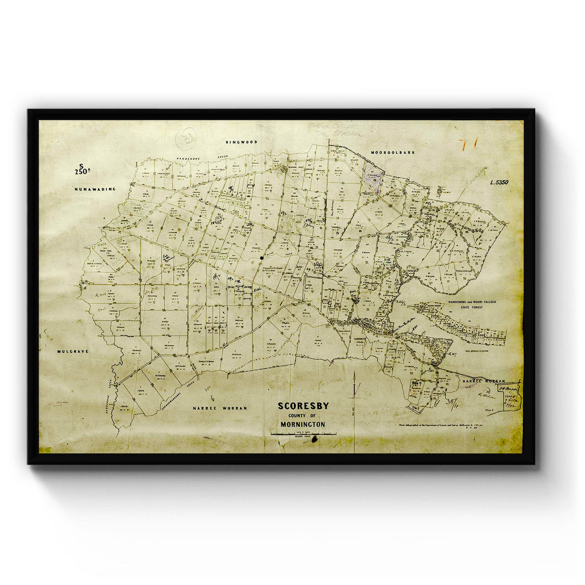 Scoresby, Victoria Australia Vintage Map #2 (1884) – Vintage Maps
