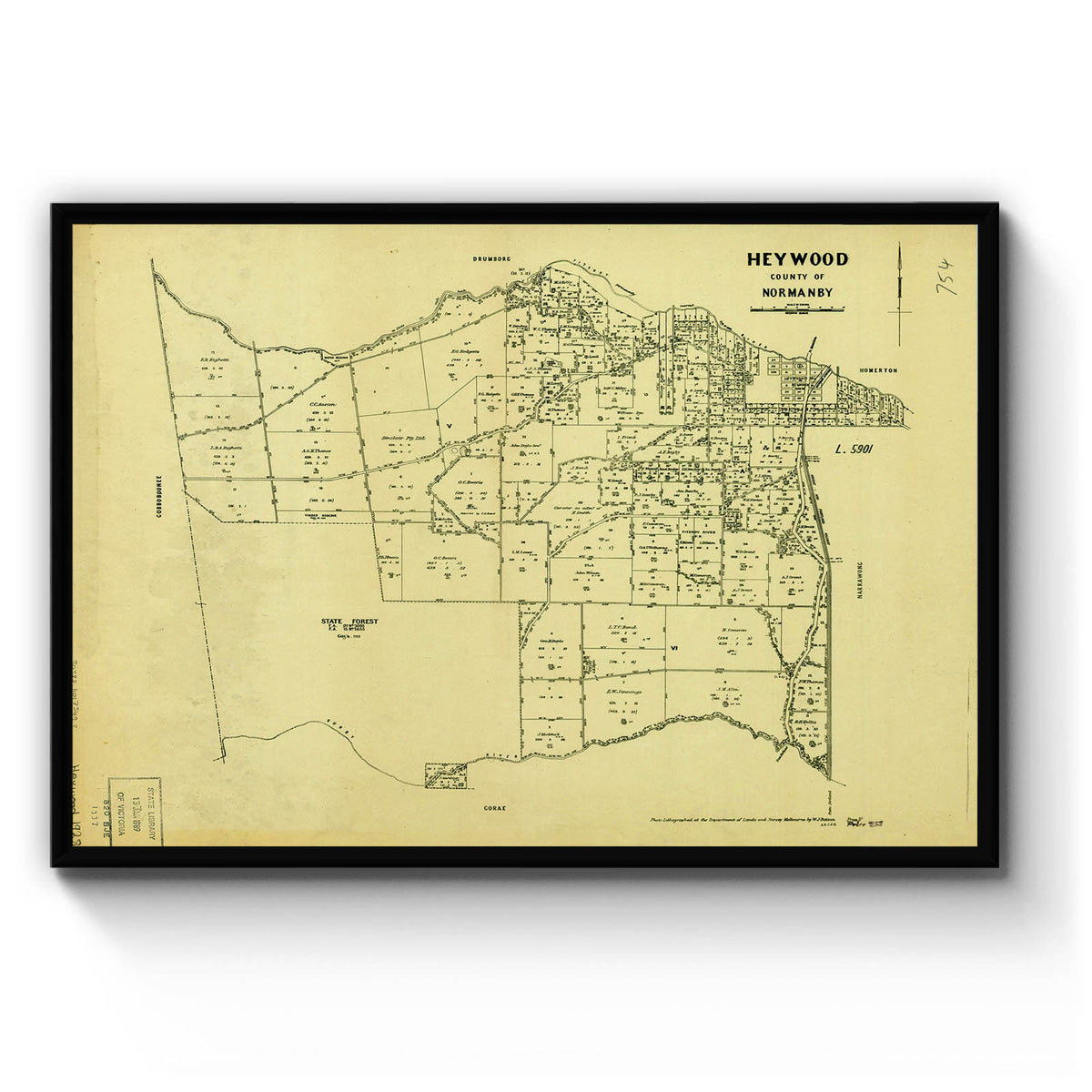 Heywood, Victoria Australia Vintage Map #9 (1928) – Vintage Maps