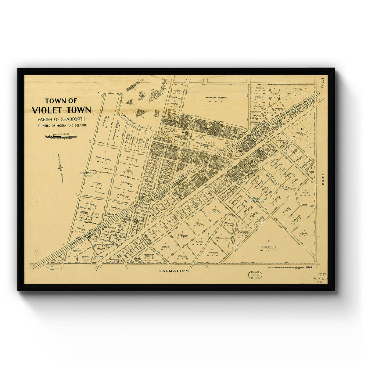 Violet Town, Victoria Australia Vintage Map #4 (1946) – Vintage Maps