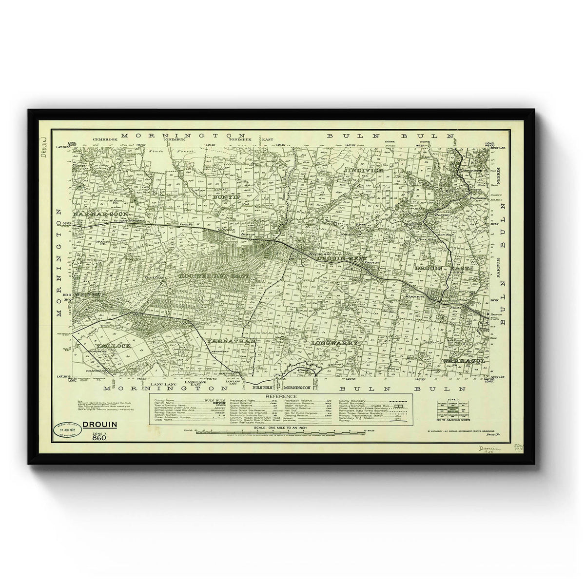 Drouin, Victoria Australia Vintage Map #8 (1940) – Vintage Maps