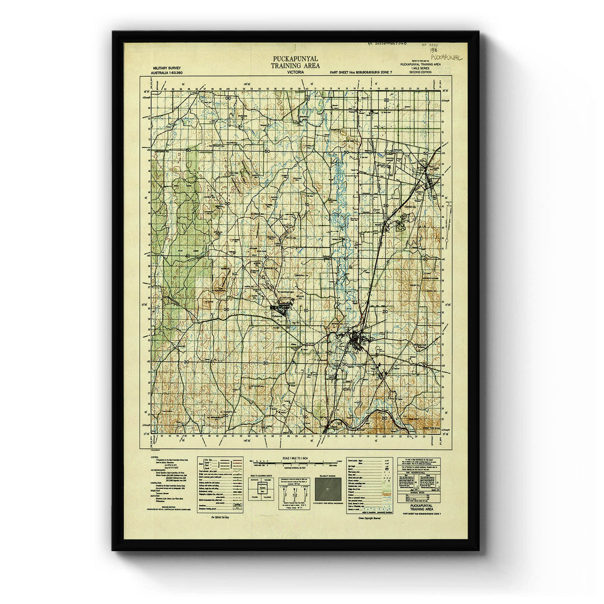 Seymour, Victoria Australia Vintage Map #6 (1956) – Vintage Maps