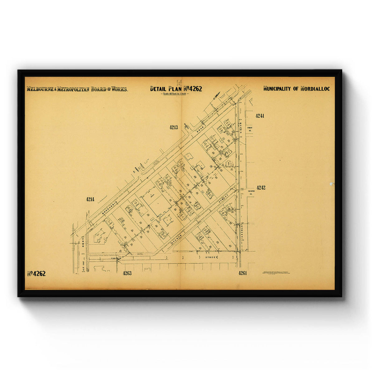 Mordialloc, Victoria Australia Vintage Map #56 (1940) – Vintage Maps