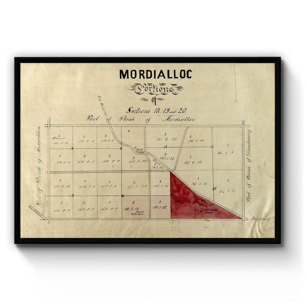 Mordialloc, Victoria Australia Vintage Map #14 (188-?) – Vintage Maps