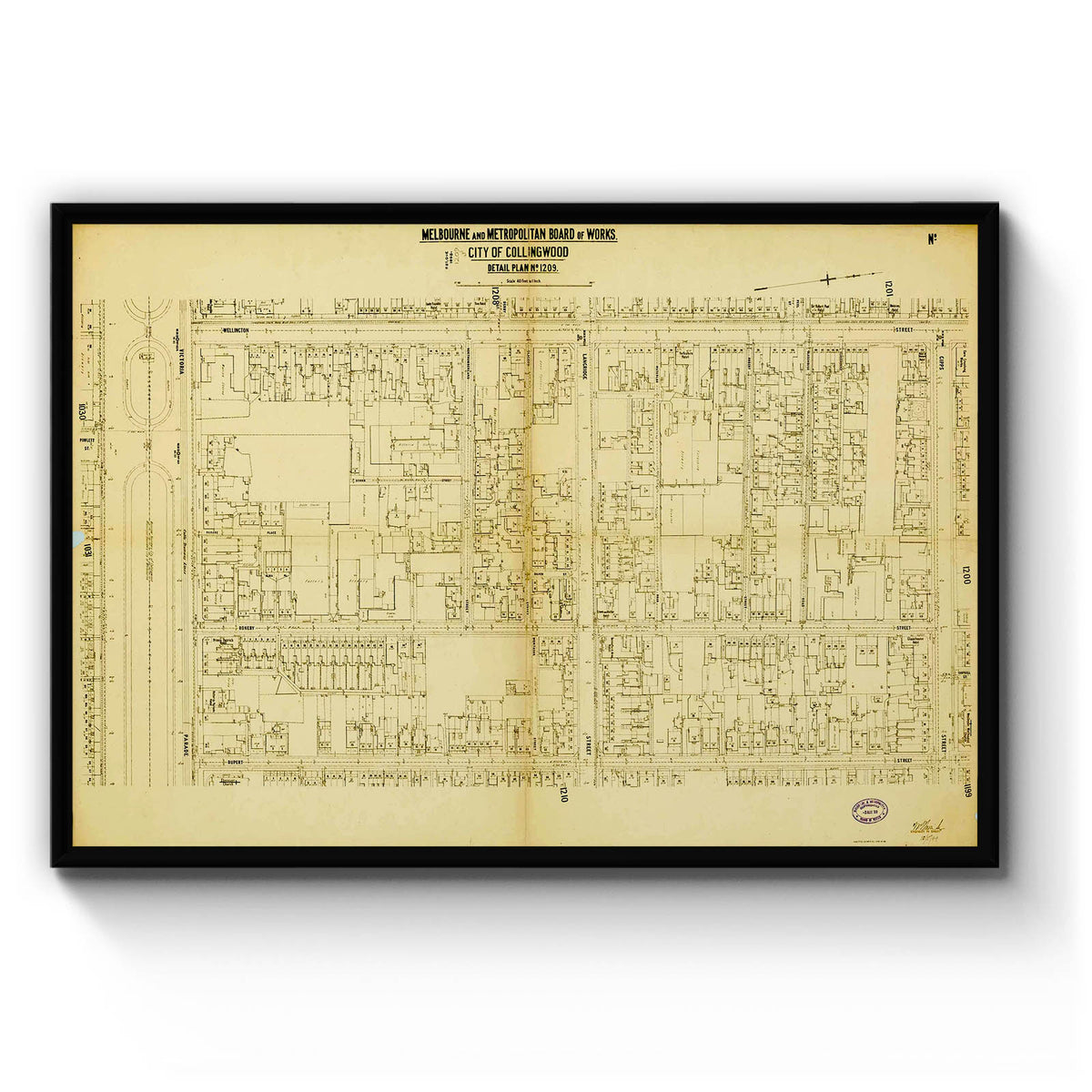 Collingwood, Victoria Australia Vintage Map #28 (1899) – Vintage Maps