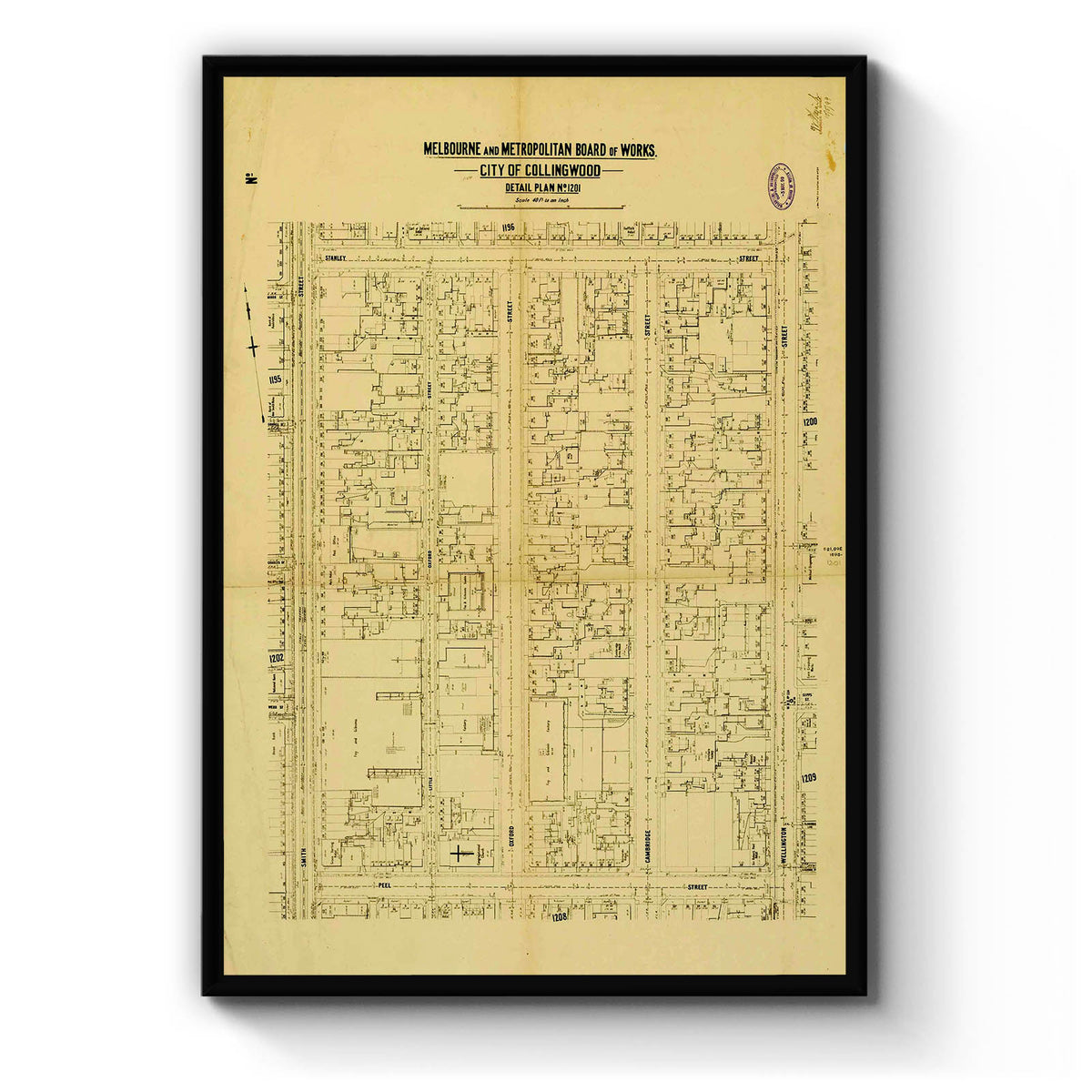 Collingwood, Victoria Australia Vintage Map #19 (1899) – Vintage Maps